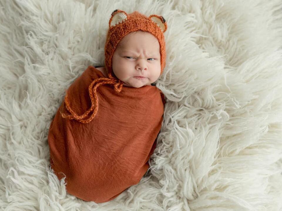 The internet can’t get enough of this baby’s grumpy faces: See all the pics