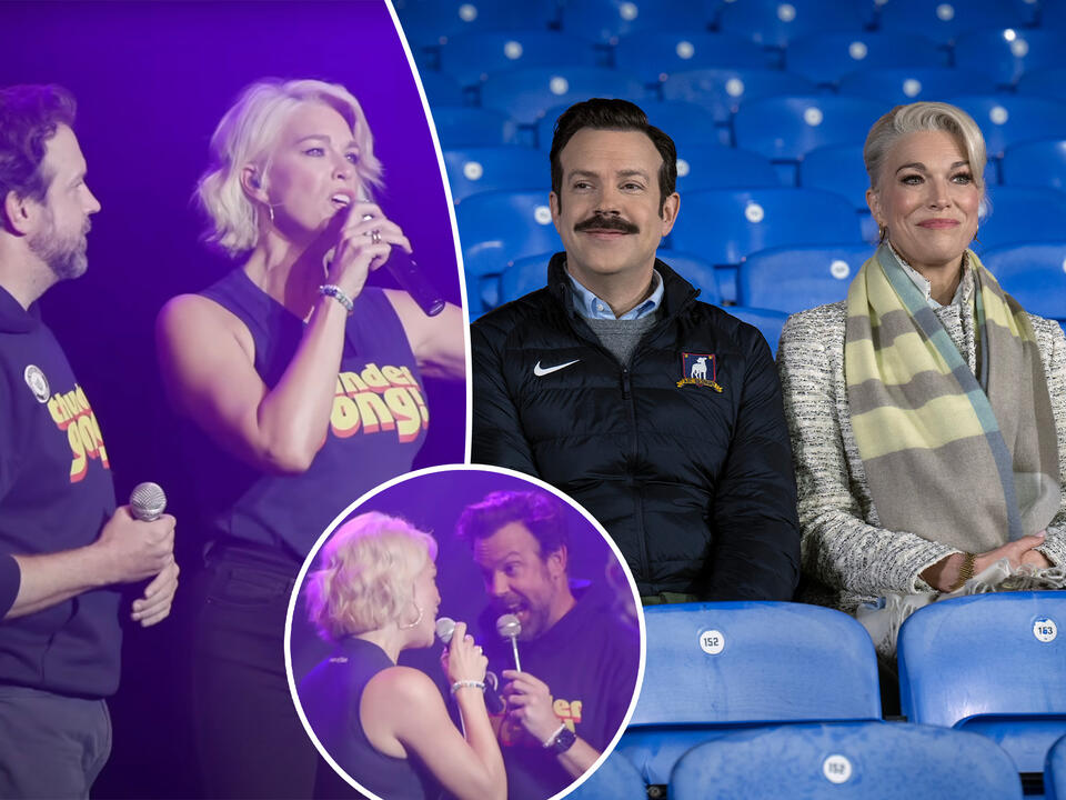 ‘ted Lasso Stars Jason Sudeikis And Hannah Waddingham Reunite For