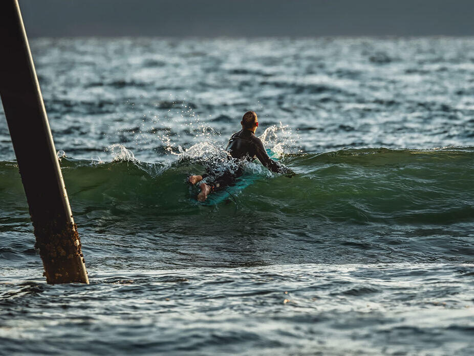 When Surfers and Anglers Tangle Near Piers, Who Wins?