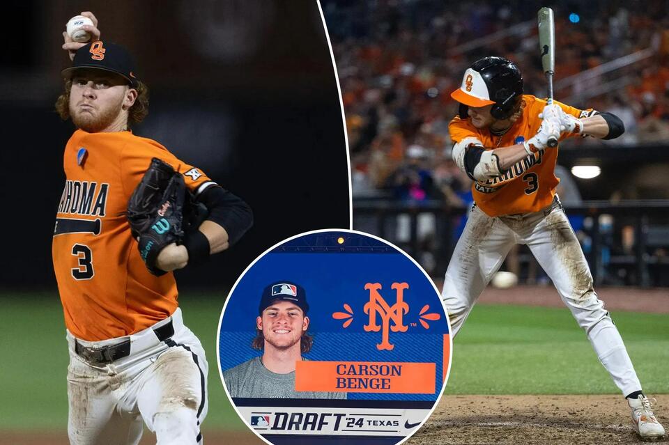 Mets pick two-way player Carson Benge in 2024 MLB Draft’s first round ...