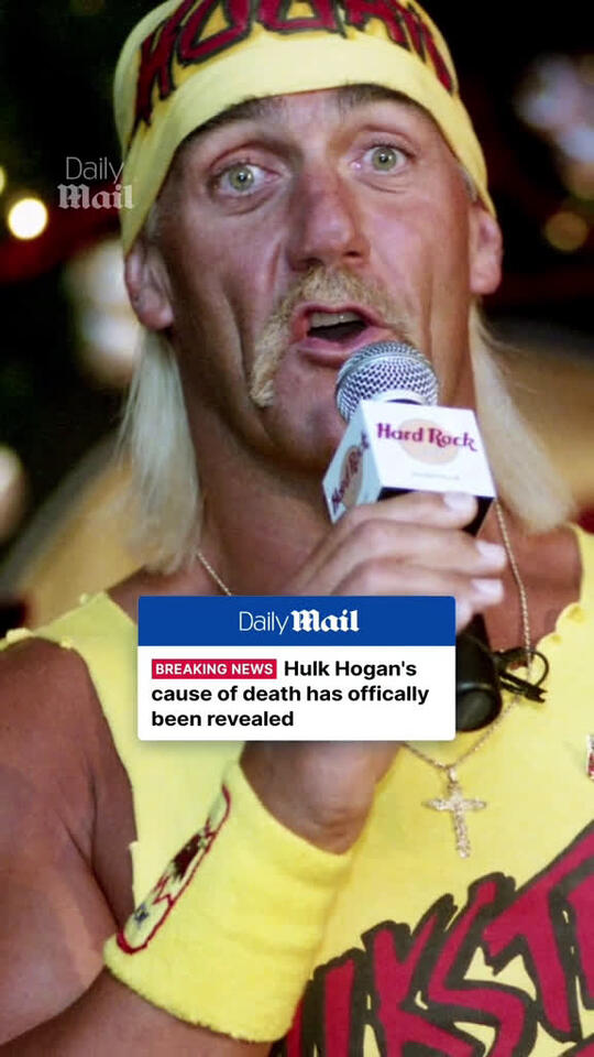 Hulk Hogan’s cause of death has officially been revealed. The wrestling ...