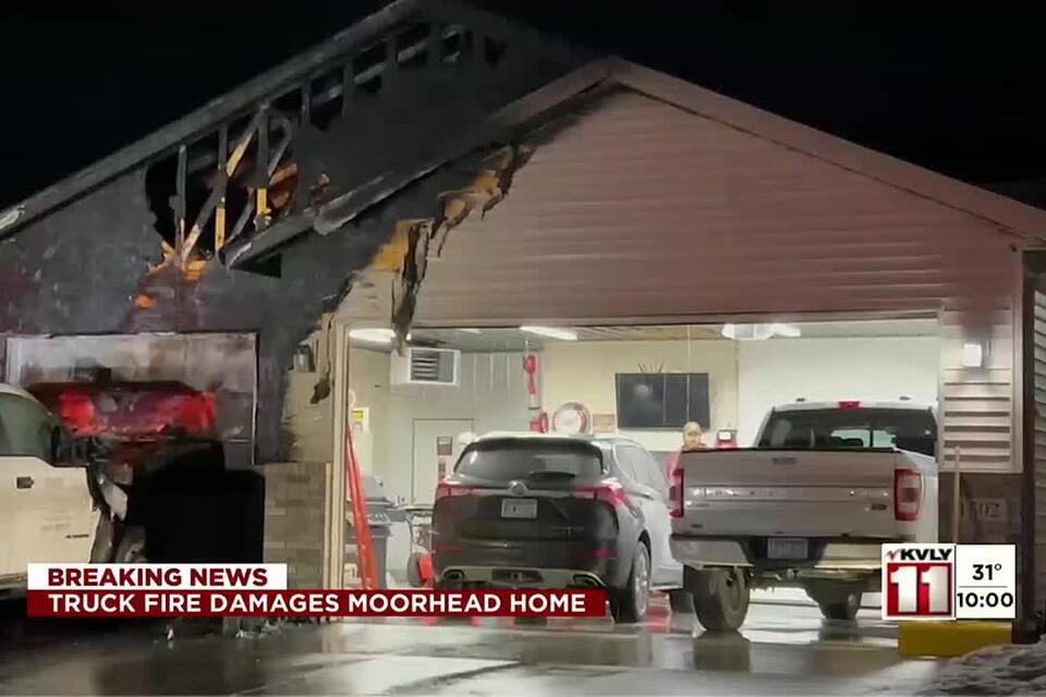 Truck fire damages Moorhead home - NewsBreak