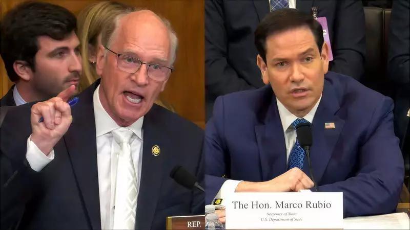 'It's not funny, Secretary!' Congressman shouts down Rubio over Trump's ...
