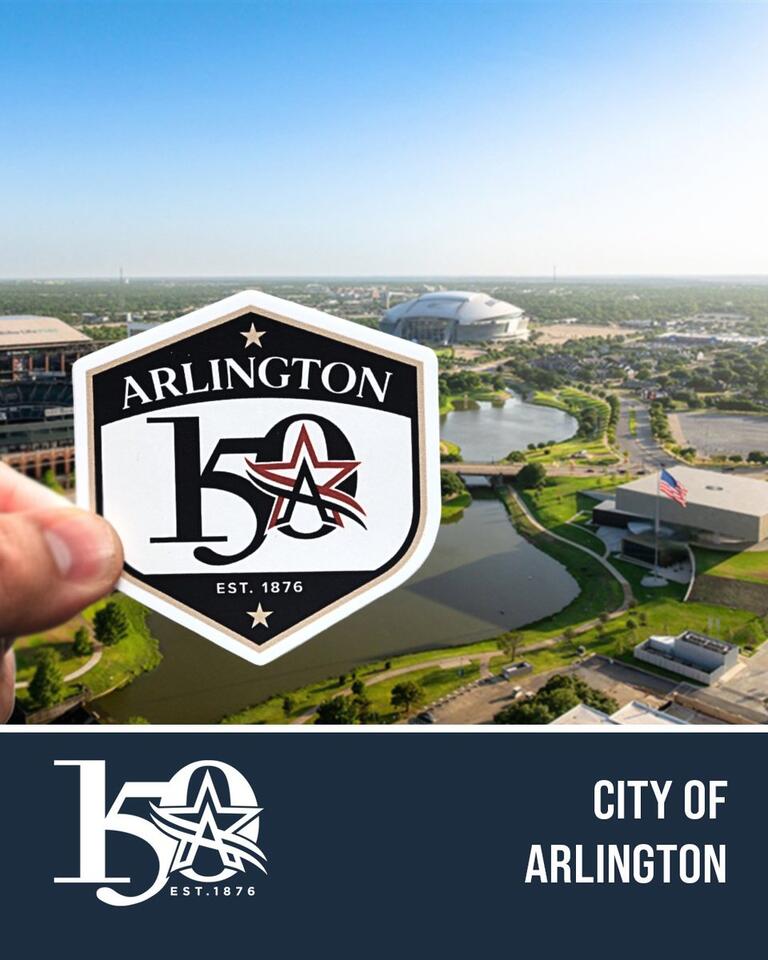 Free Arlington 150th Anniversary Stickers Available - NewsBreak