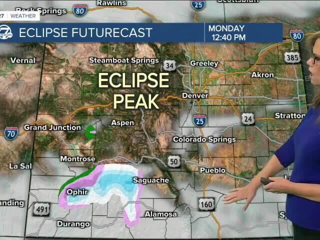 Colorado eclipse forecast: Projected cloud cover for our partial ...