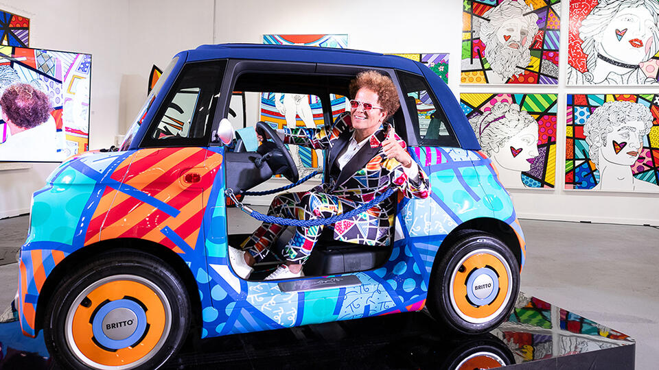 One-of-a-Kind Fiat Topolino Unveiled by FIAT & Artist Romero Britto ...