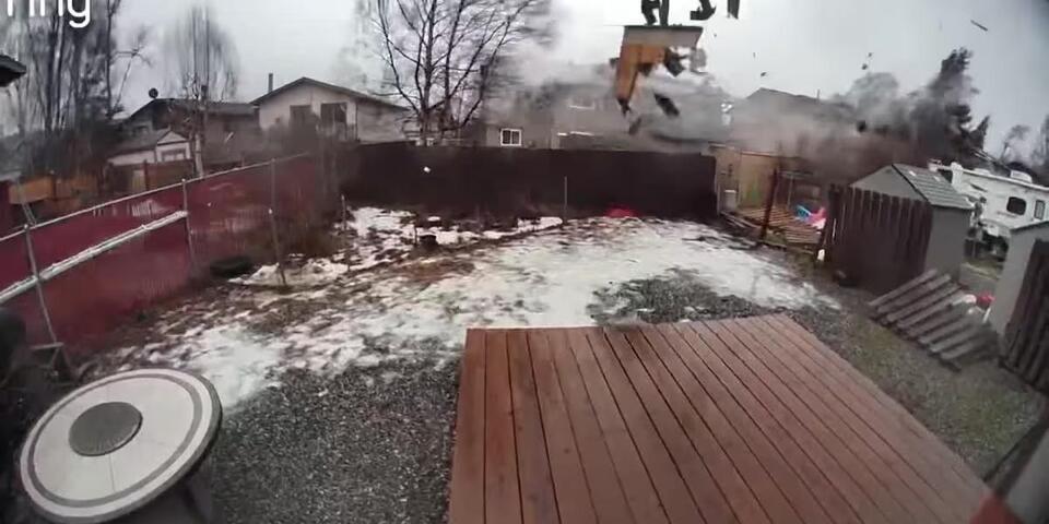 VIDEO: High winds rip roof off Muldoon area home - NewsBreak