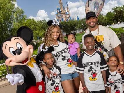 Family Funday In Fantasyland: Ciara & Russell Wilson Celebrate Son Win ...