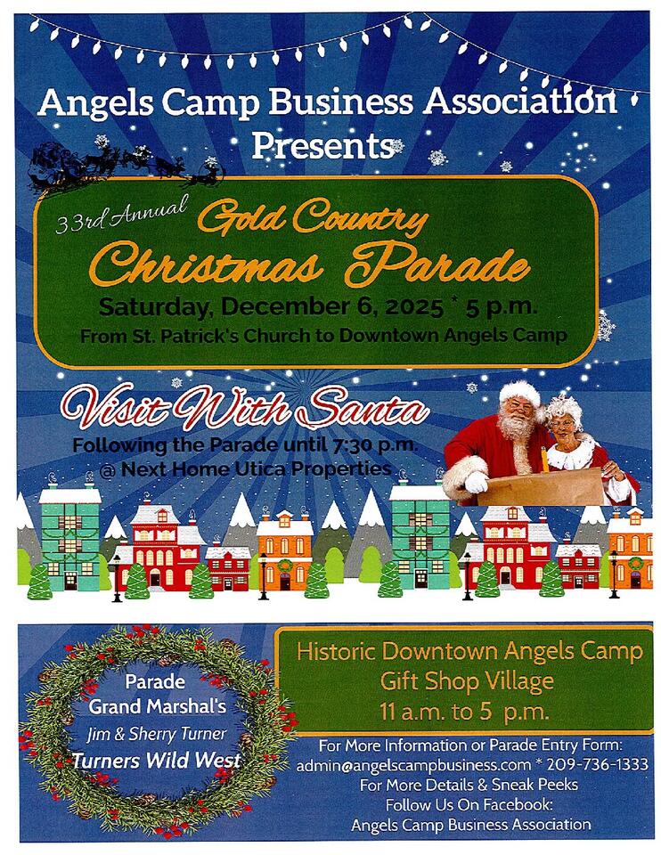 The 2025 Angels Camp Christmas Parade - NewsBreak