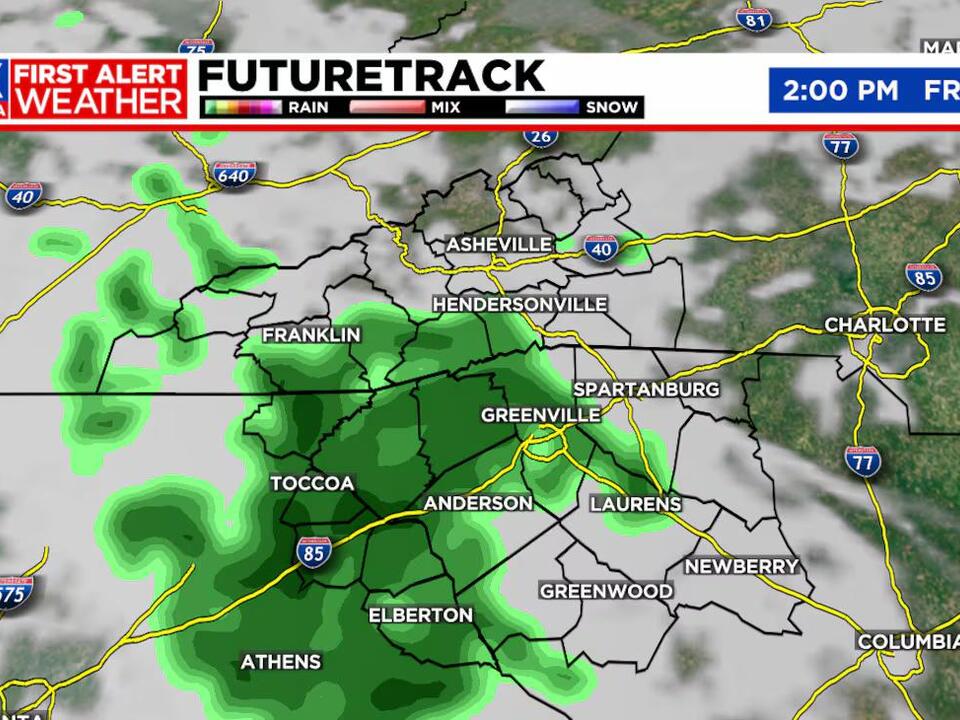 Sunny Thursday, with clouds and showers Friday