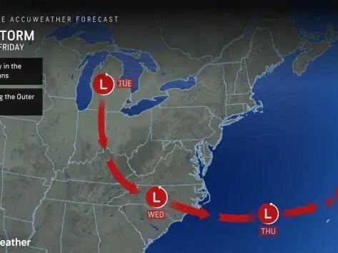 Clipper storm to spread a quick burst of snow from early to midweek