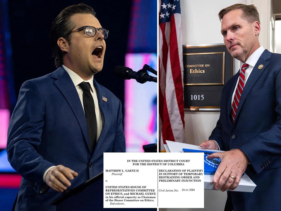 Matt Gaetz files lawsuit against damning House Ethics Committee probe ...
