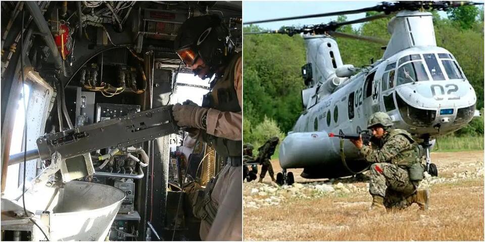 USMC CH-46 door gunner explains why in combat, when you are fired upon ...