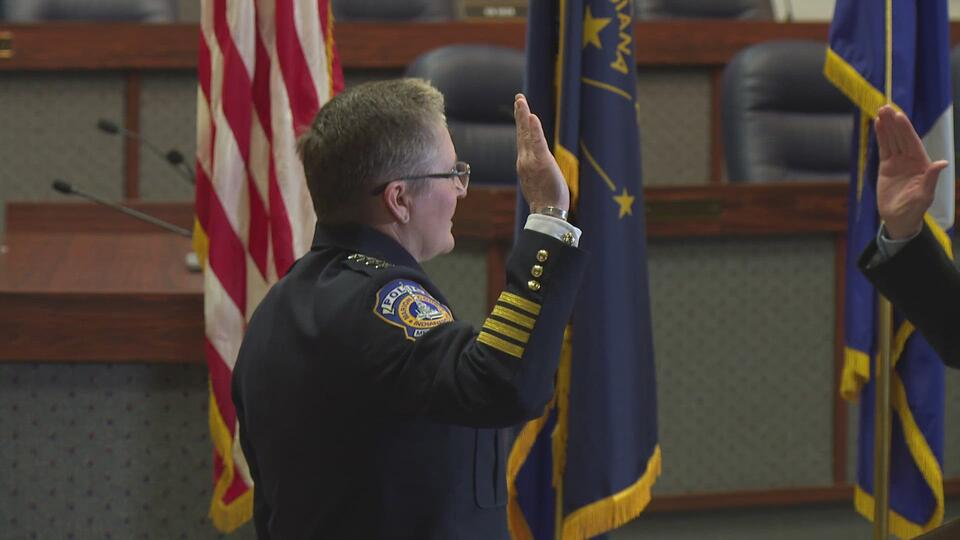 'Humbling beyond words' | Tanya Terry sworn in as IMPD’s first female ...