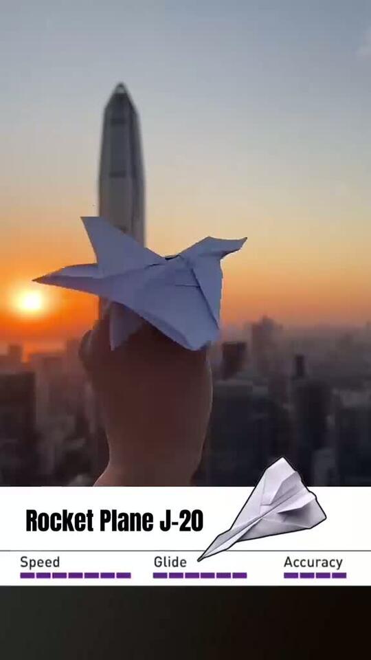 Rocket_plane_J-20___paper_airplane_J-20__vvvreview__papercrafts ...
