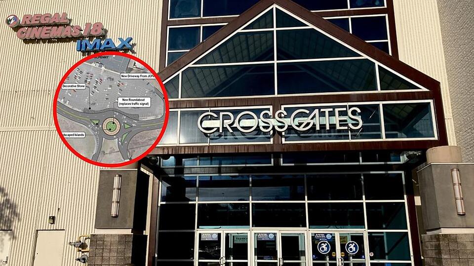 Roundabout Coming to Crossgates Mall, Want to See What It Will Look ...