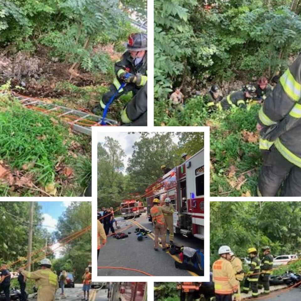 Motorcycle Crash Sends Biker Down 25-Foot Embankment In Bel Air - NewsBreak