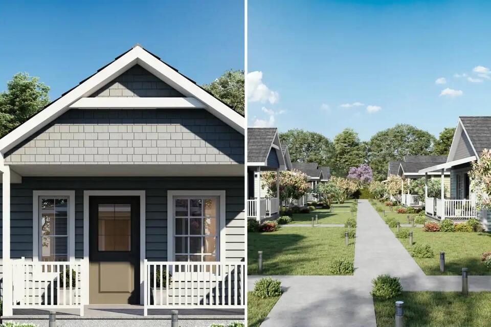 Inside ‘first time’ tiny home community where rent is free, each has ...
