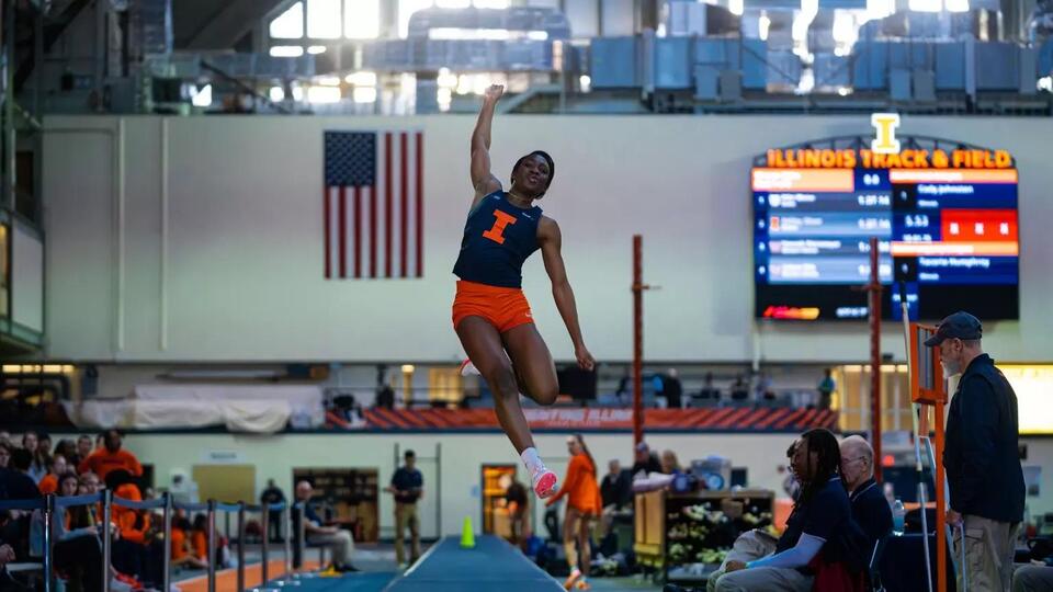 Humphrey Tops Big Ten, Program, UI Armory Long Jump Record with ...