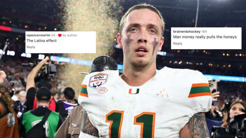 Hanna Cavinder Breakup Gets Credit for Carson Beck’s Miami Success ...