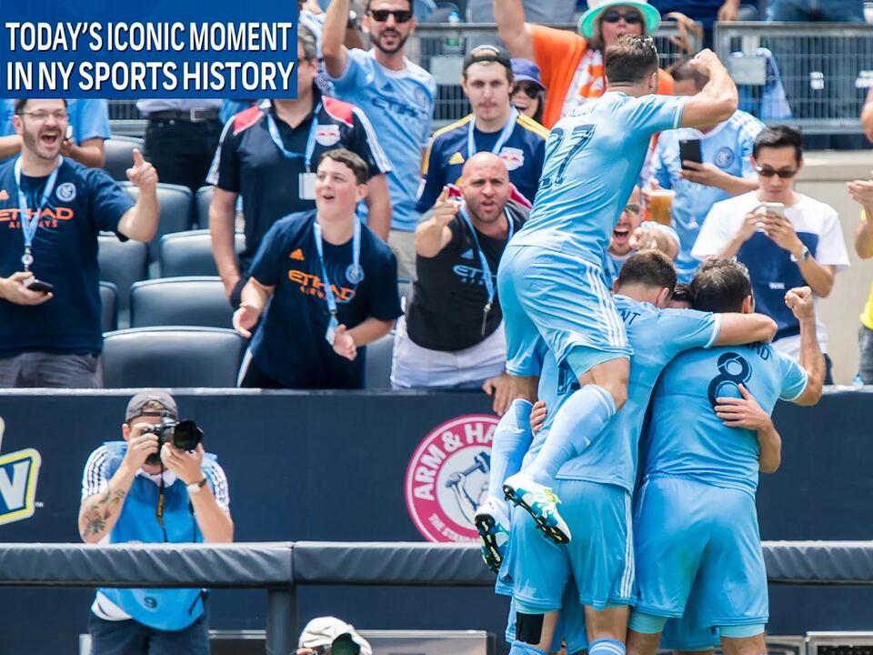 Today’s Iconic Moment in New York Sports: NYCFC’s first win against Red ...