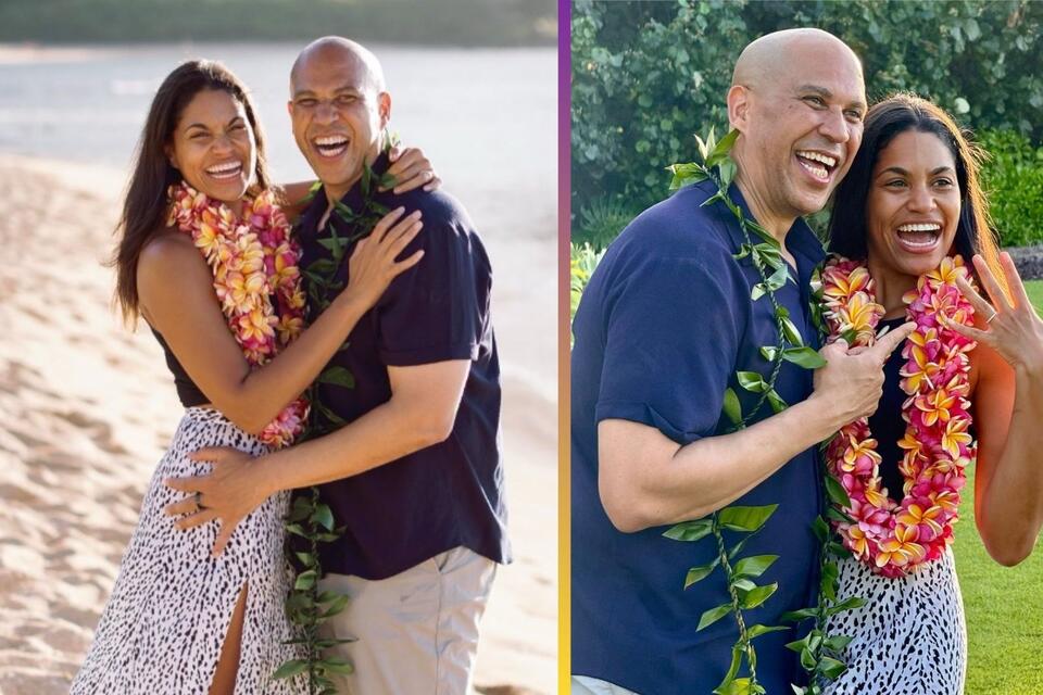 NJ Sen. Cory Booker announces engagement in heartfelt beach photos ...