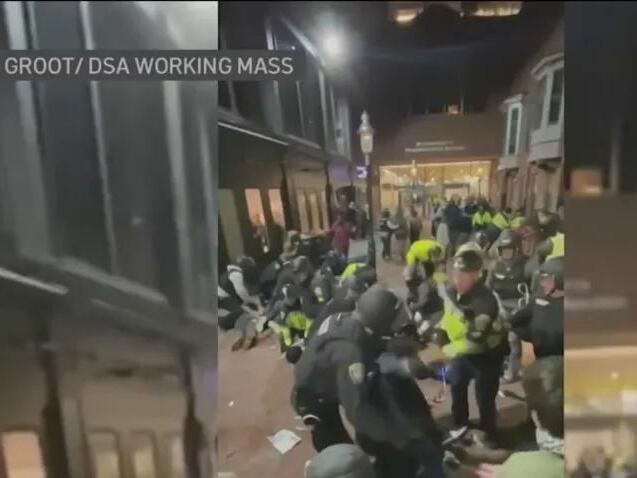 More than 100 arrests as Boston police break up Emerson protest encampment