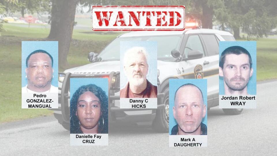 Most wanted: State police seek 5 individuals last known to be in ...