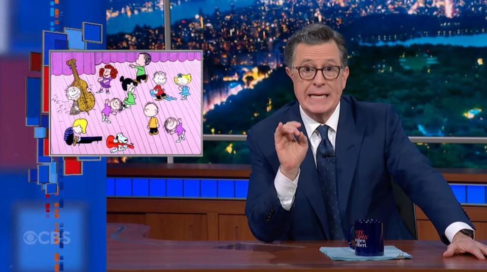 Stephen Colbert Sticks It to CBS in Peanuts Copyright Lawsuit Gag ...