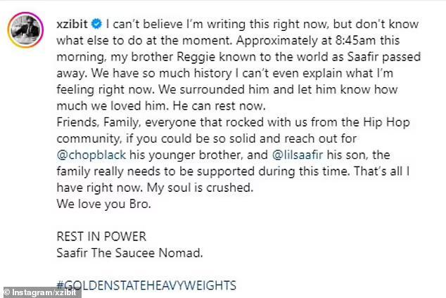 Saafir dead at 54: Rapper and actor passes away as fellow MC Xzibit ...