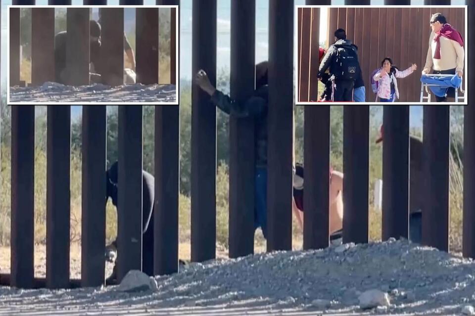 Video shows smuggler cutting down part of border wall to make way for ...
