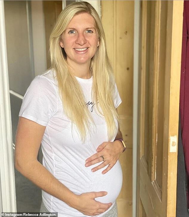Pregnant Rebecca Adlington cradles her bump and says she's 'so sad ...