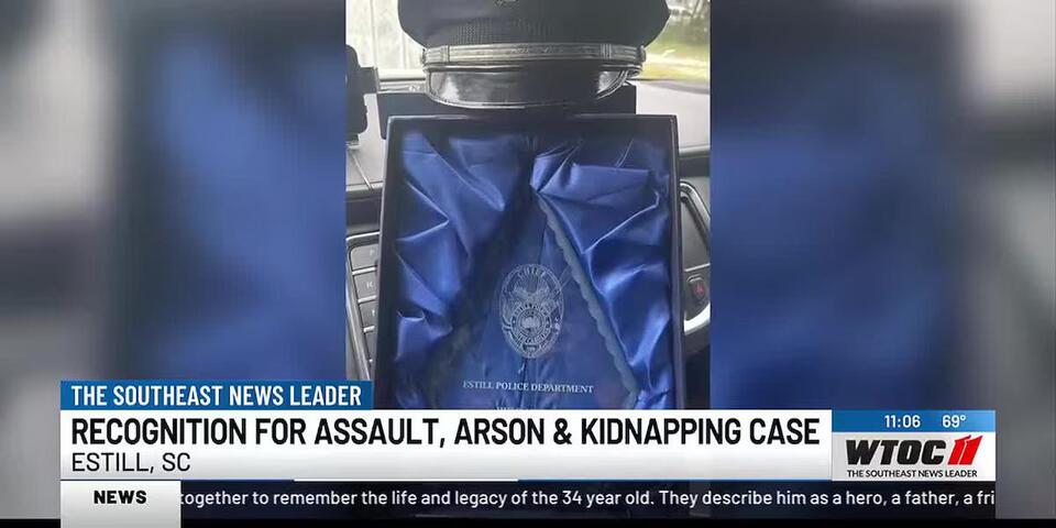Estill Police Department officer given award for his work responding to ...