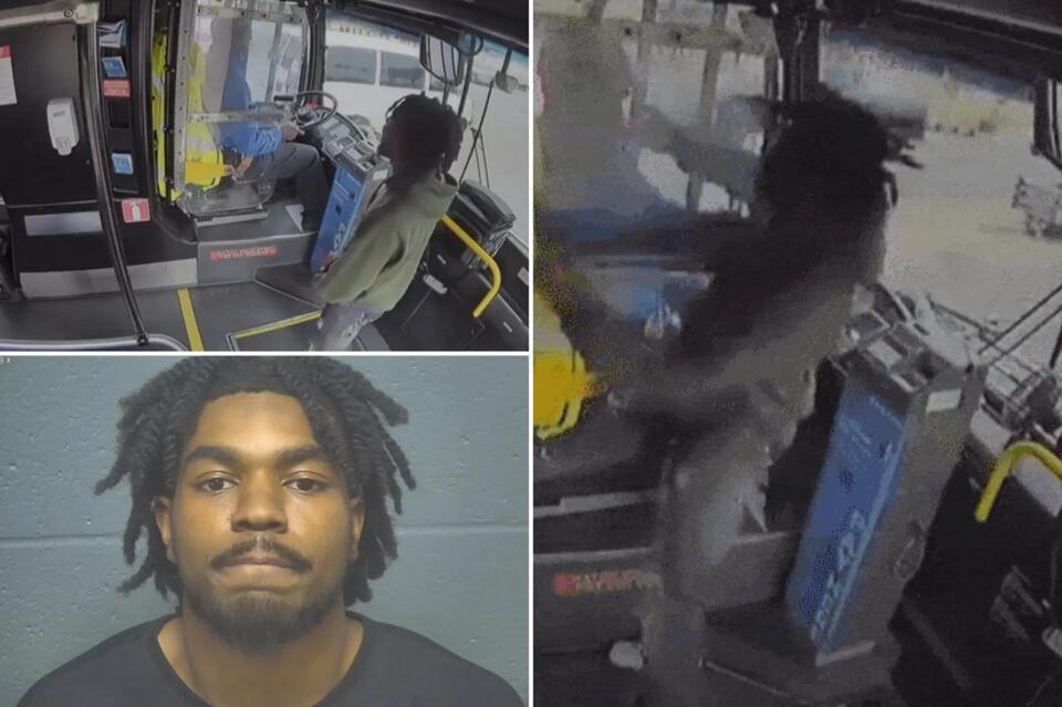 Pulse-pounding video captures deranged passenger attacking driver on ...