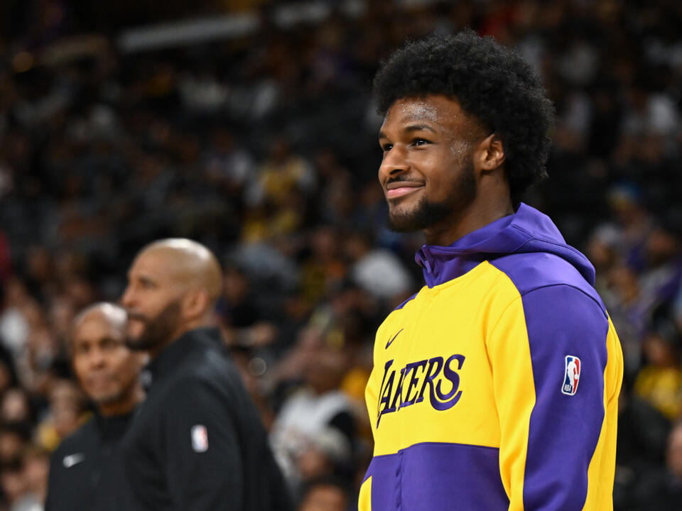 Bronny James' Outfit for Lakers-Timberwolves Is Turning Heads