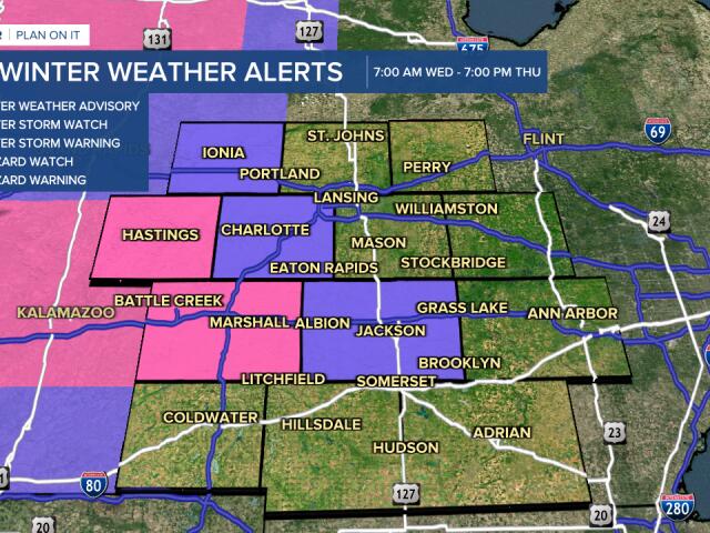 Winter Weather Alerts issued across Michigan as snow returns for ...