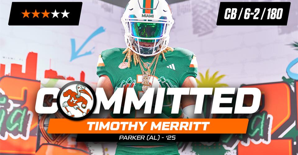 CB Timothy Merritt commits to Miami - NewsBreak