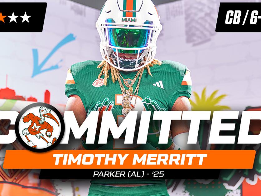 CB Timothy Merritt commits to Miami