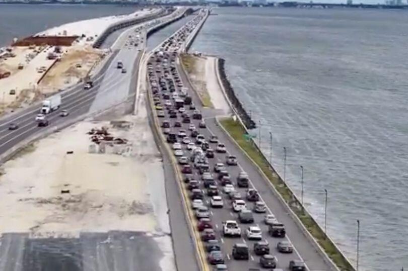 Florida roads gridlocked out of Tampa and Lakeland amid 'horrific ...