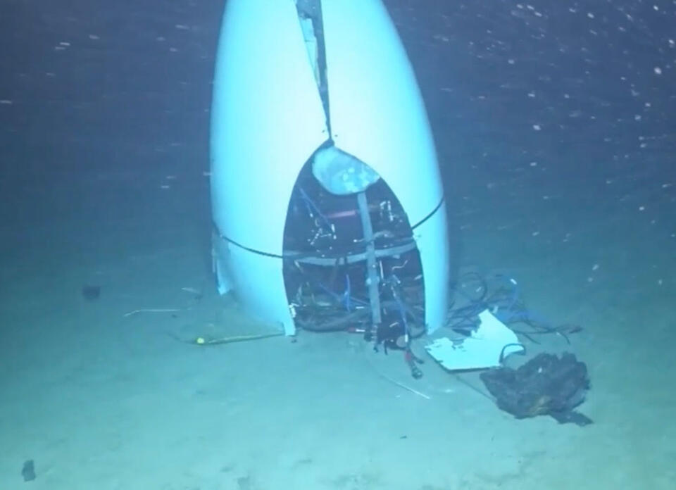 VIDEO: First Footage Of Titan Submersible Wreckage Released - NewsBreak