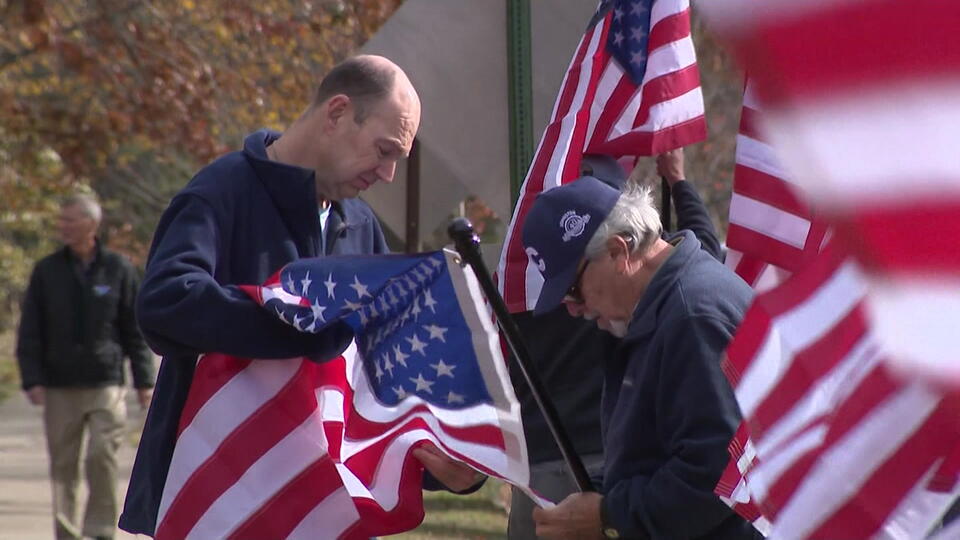 Spring Lake honors veterans past and present with dozens of American ...