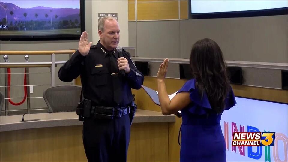 Brian Tully sworn in as Indio police’s new chief - NewsBreak