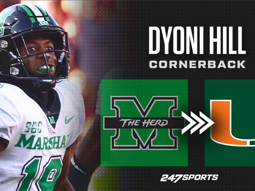Marshall transfer CB Dyoni Hill commits to Miami