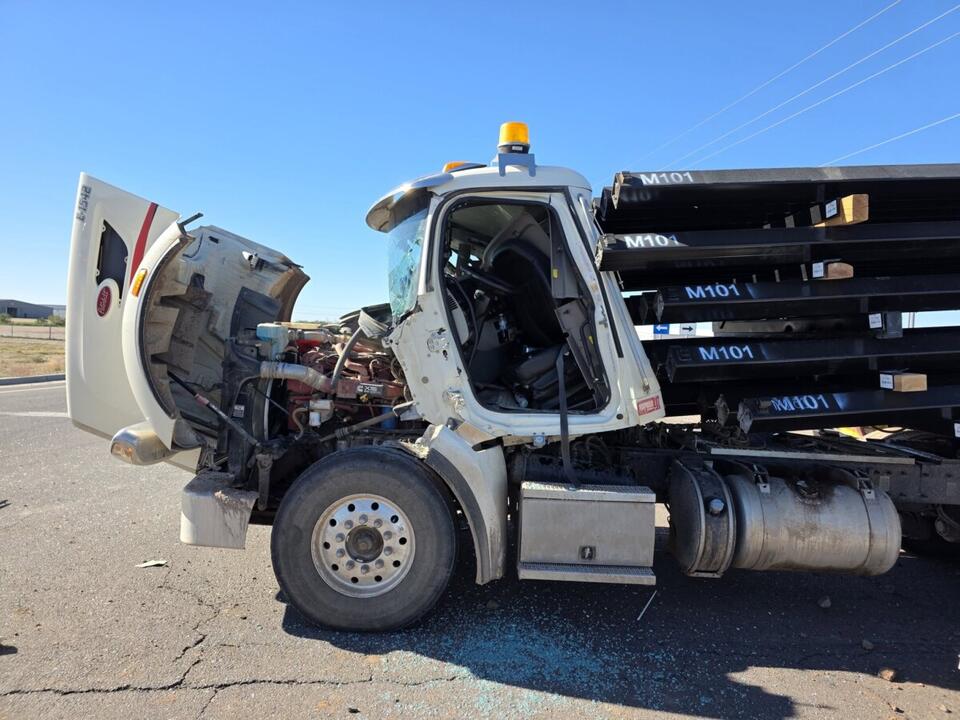 Truck driver cited for speed and unsecured load after crash that ...