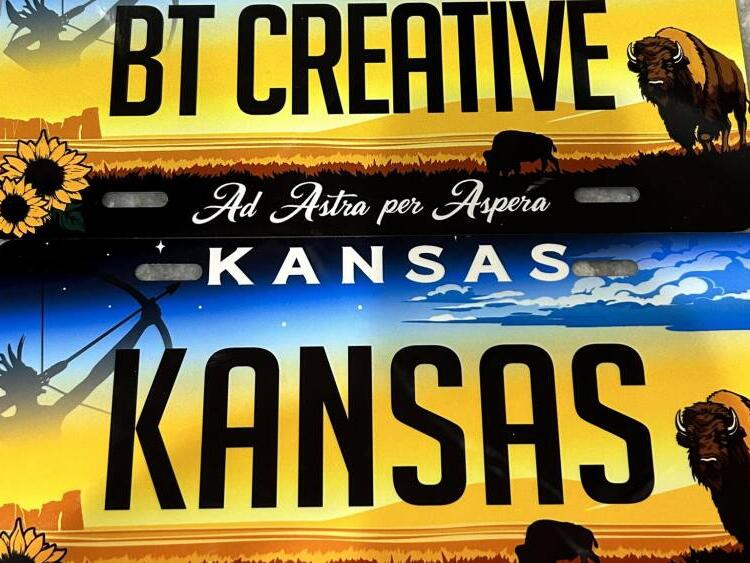 You can grab the viral Kansas license plate now
