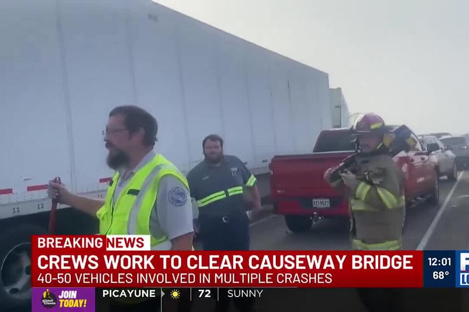 Noon update on Causeway Bridge crashes, closure - NewsBreak