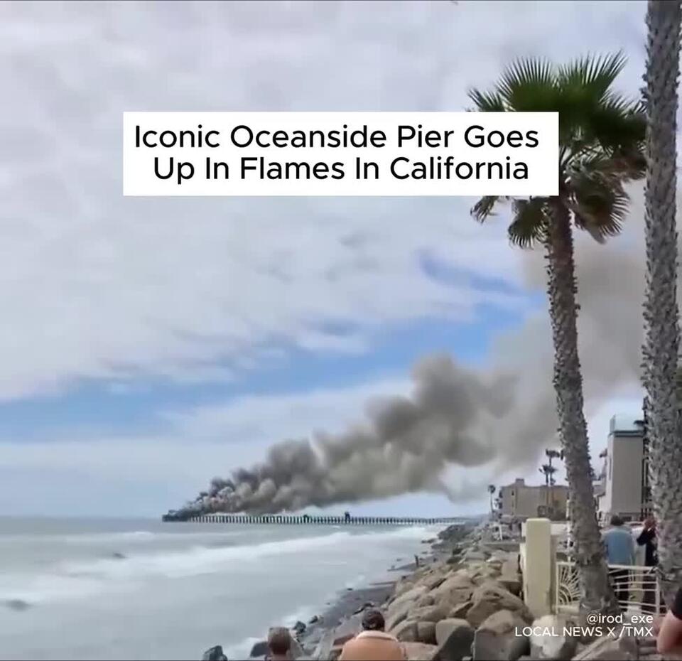 After a Massive Fire Engulfed Parts of the Historic Oceanside Pier ...