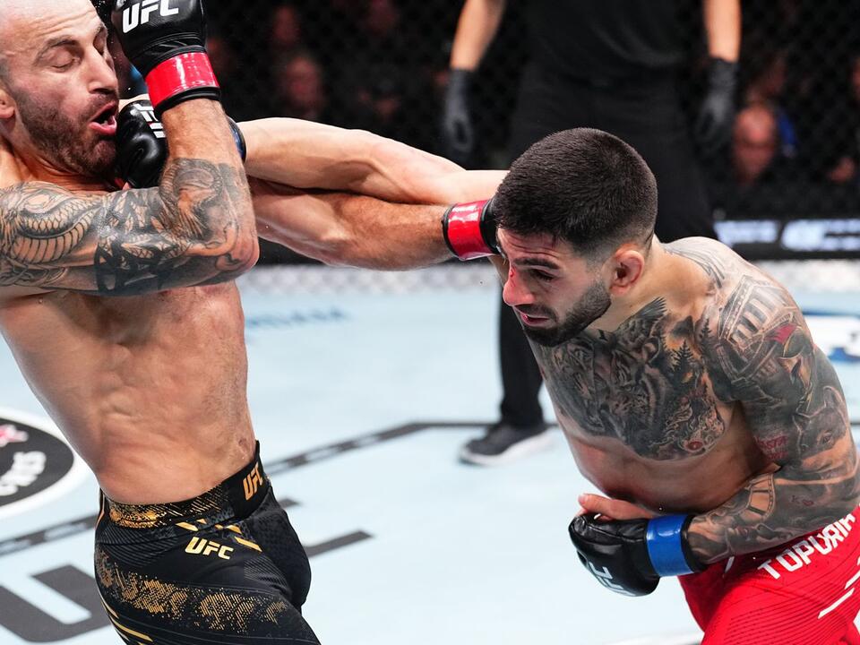 Imminent downfall? Ilia Topuria ‘about to get pieced up by Max Holloway ...