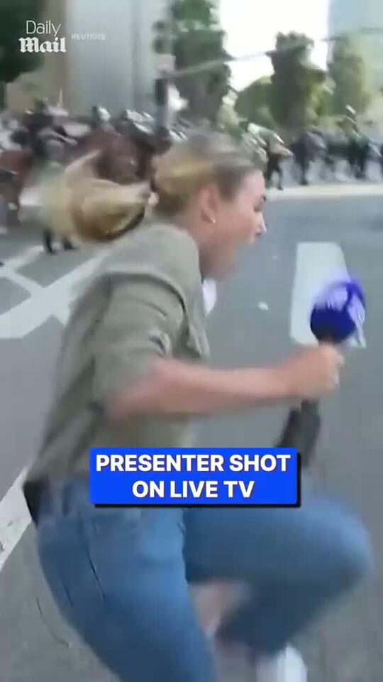 This is the terrifying moment an Australian reporter was shot with a ...