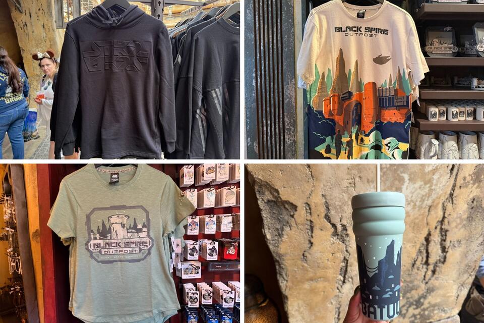 ‘Star Wars’ Aurebesh Logo and Black Spire Outpost Merchandise ...